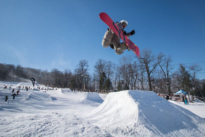 Snowboarding Terrain Park